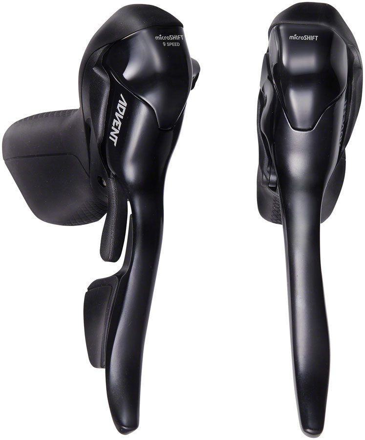 microSHIFT ADVENT Drop Bar Shifter Lever Set - 1x9 Speed BLK ADVENT Co – FirstFlightBikes