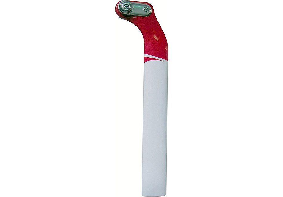 Specialized transition transition pro setback seatpost 450mm wht/red ...