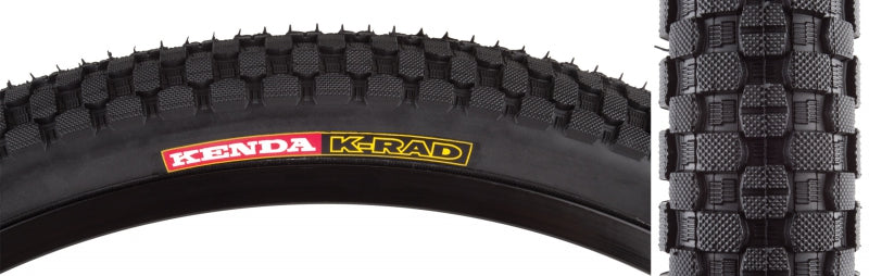 Kenda K-Rad Tire - 24 x 1.95 Clincher Wire Black – FirstFlightBikes