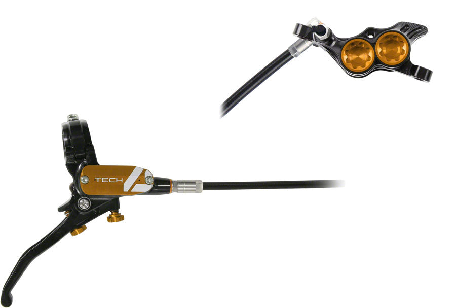 Hope Tech 4 E4 Disc Brake and Lever Set - Rear Hydraulic Post Mount Br ...