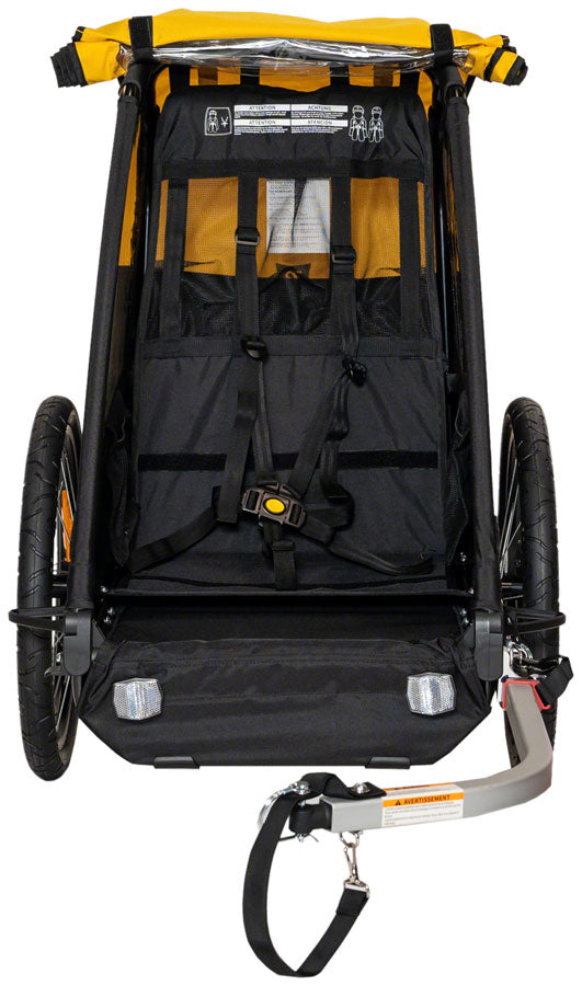 Burley Bee Child Trailer - Single Yellow – FirstFlightBikes