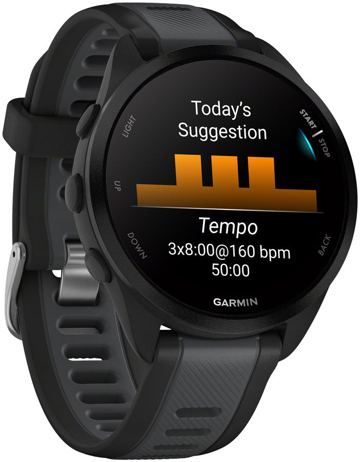 Garmin Forerunner 165 Running Watch - Black/Slate Gray – FirstFlightBikes