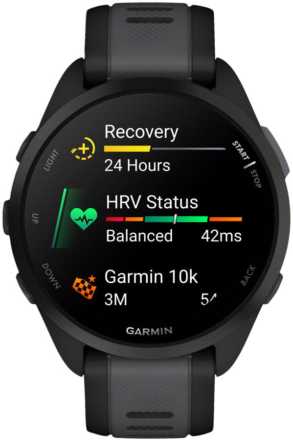 Garmin Forerunner 165 Running Watch - Black/Slate Gray – FirstFlightBikes