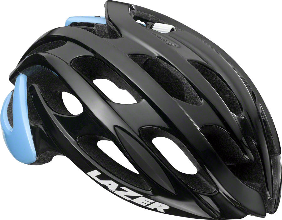 Lazer Blade Helmet: Black and Belgian Blue MD – FirstFlightBikes