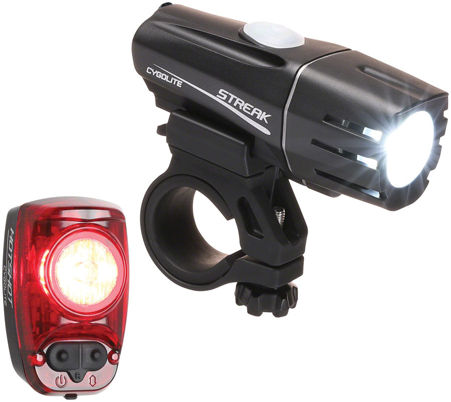 Cygolite Streak 600/Hotshot120 Headlight/Taillight Set – FirstFlightBikes