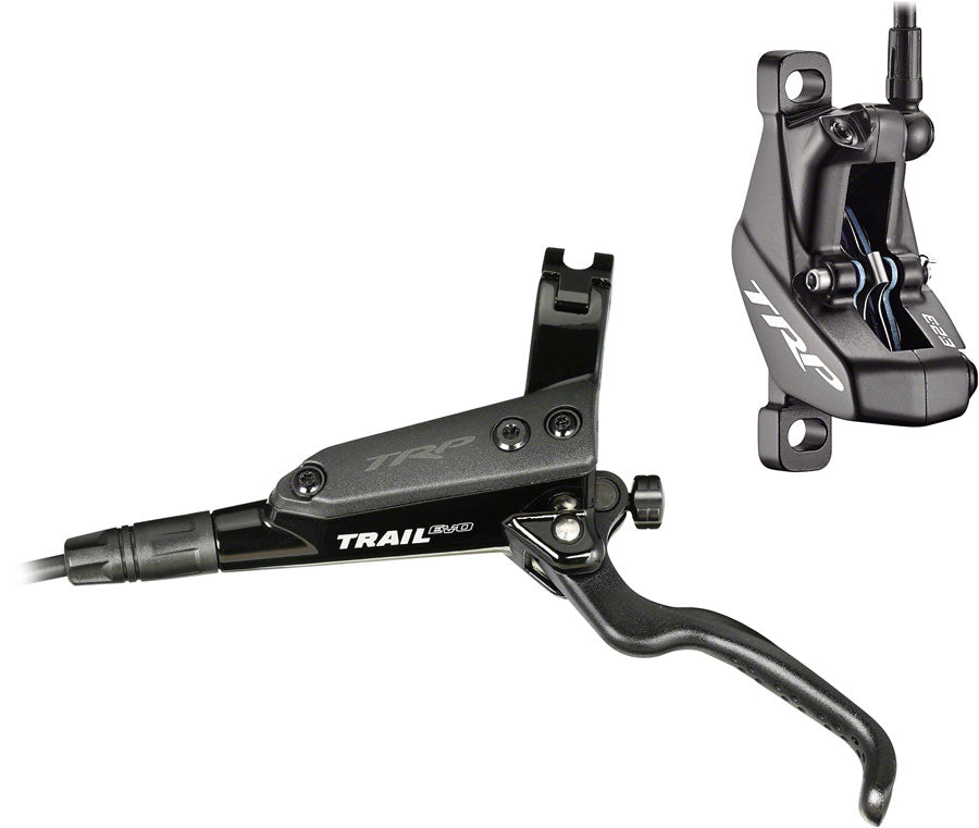 TRP Trail EVO Disc Brake and Lever - Front Hydraulic Post Mount Black ...
