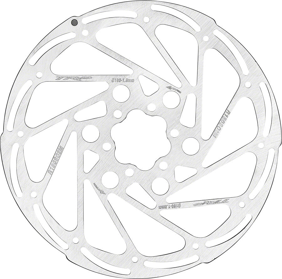 TRP R2 Disc Brake Rotor - 180mm 6-Bolt 1.8mm Rust Blocker Treatment Si ...