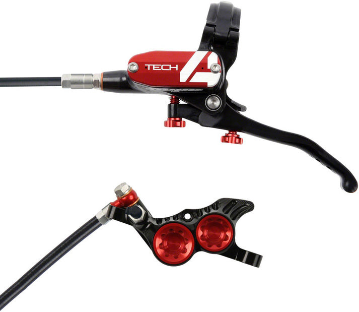 Hope Tech 4 V4 Disc Brake and Lever Set - Front Hydraulic Post Mount R ...