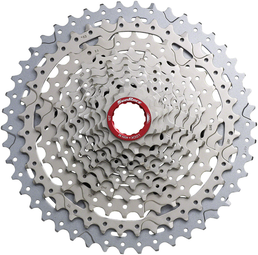 SunRace CSMX9X Cassette - 11-Speed 10-46t Metallic Silver For XD Drive ...