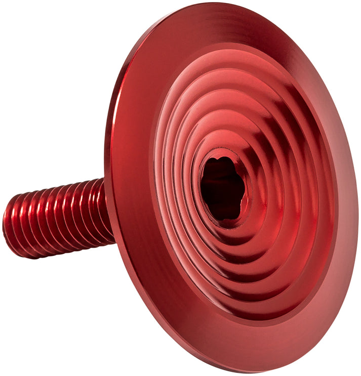 absoluteBLACK Integrated Headset Top Cap and Bolt - Red – FirstFlightBikes