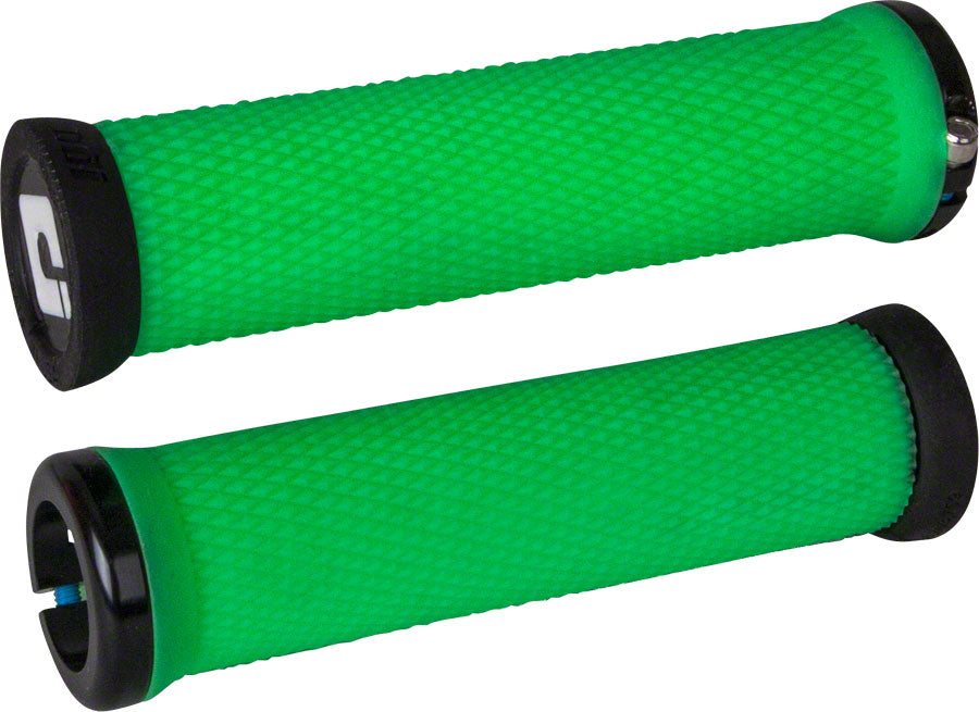 ODI Elite Motion Grips - Retro Green Lock-On – FirstFlightBikes