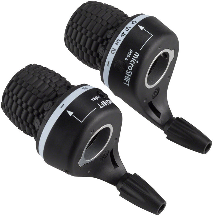 microSHIFT MS25 Twist Shifter Set 6-Speed Triple Shimano Compatible ...