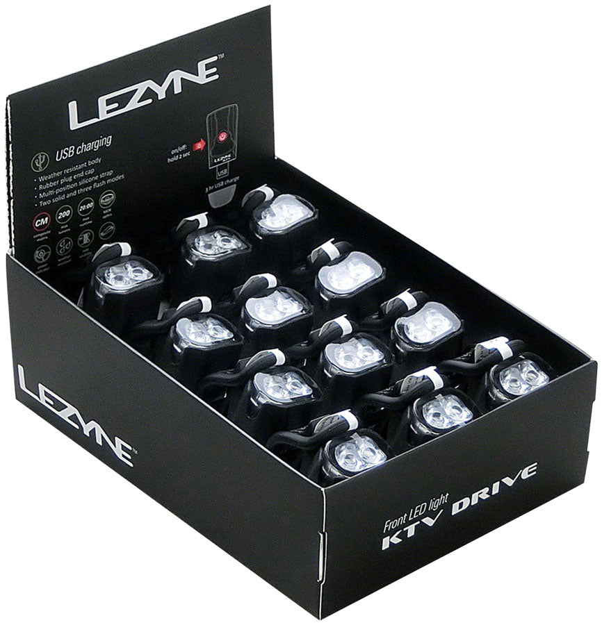 Lezyne LED KTV Headlight - Box 12 Black – FirstFlightBikes