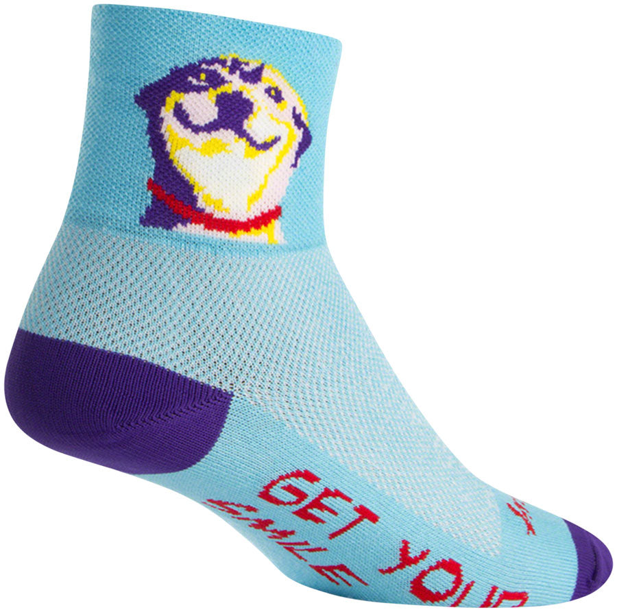 SockGuy Classic Grin Socks - 3" Blue Small/Medium – FirstFlightBikes
