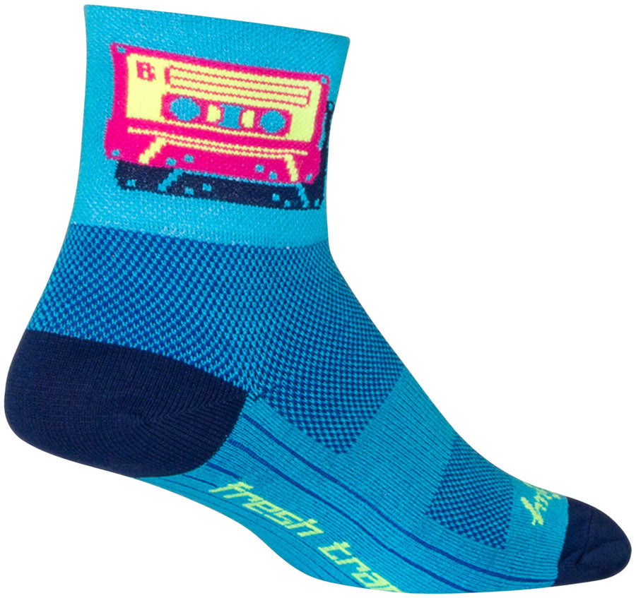 SockGuy Classic Mixtape Socks - 3" Blue/Pink Small/Medium ...