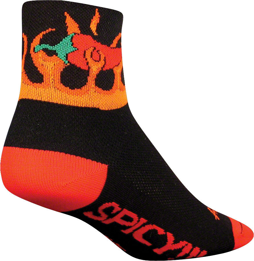 SockGuy Classic Spicy Socks - 3" Black Small/Medium – FirstFlightBikes