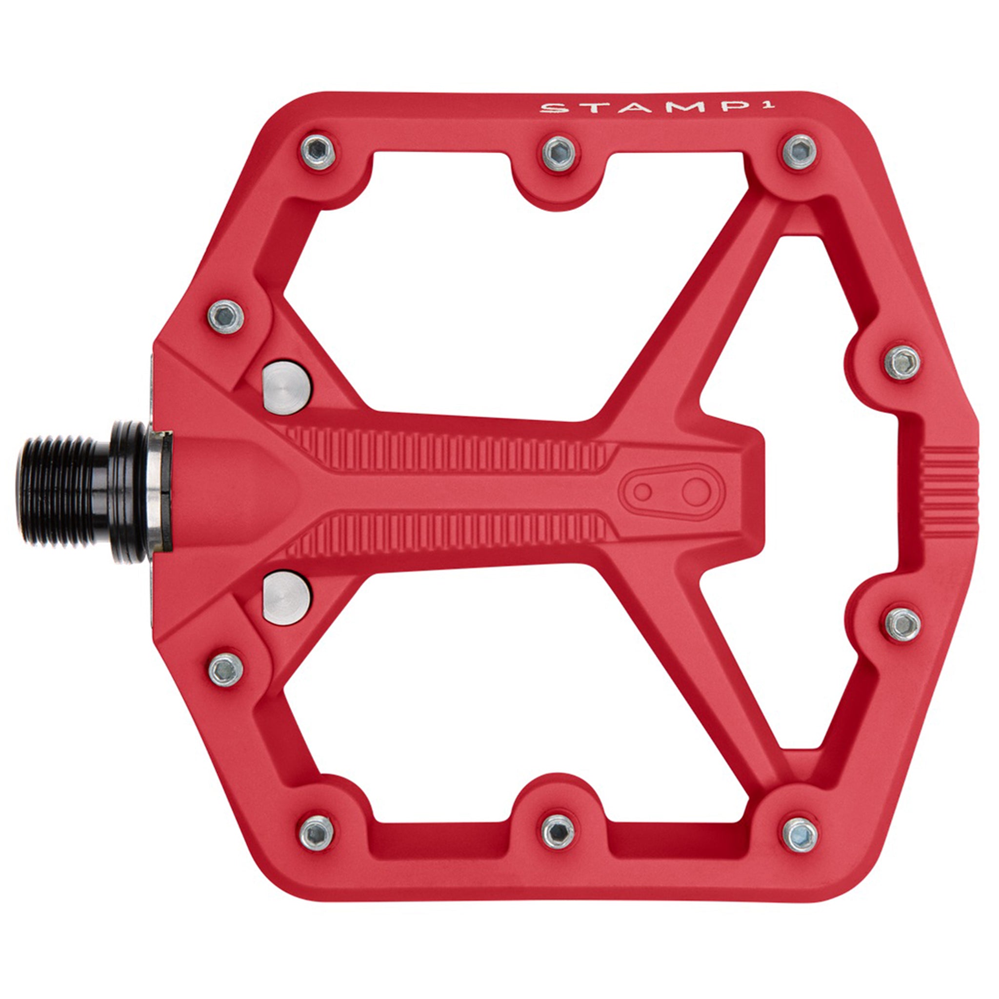 Crankbrothers Stamp 1 Gen 2 Pedals - Platform Composite 9/16" Red Smal ...